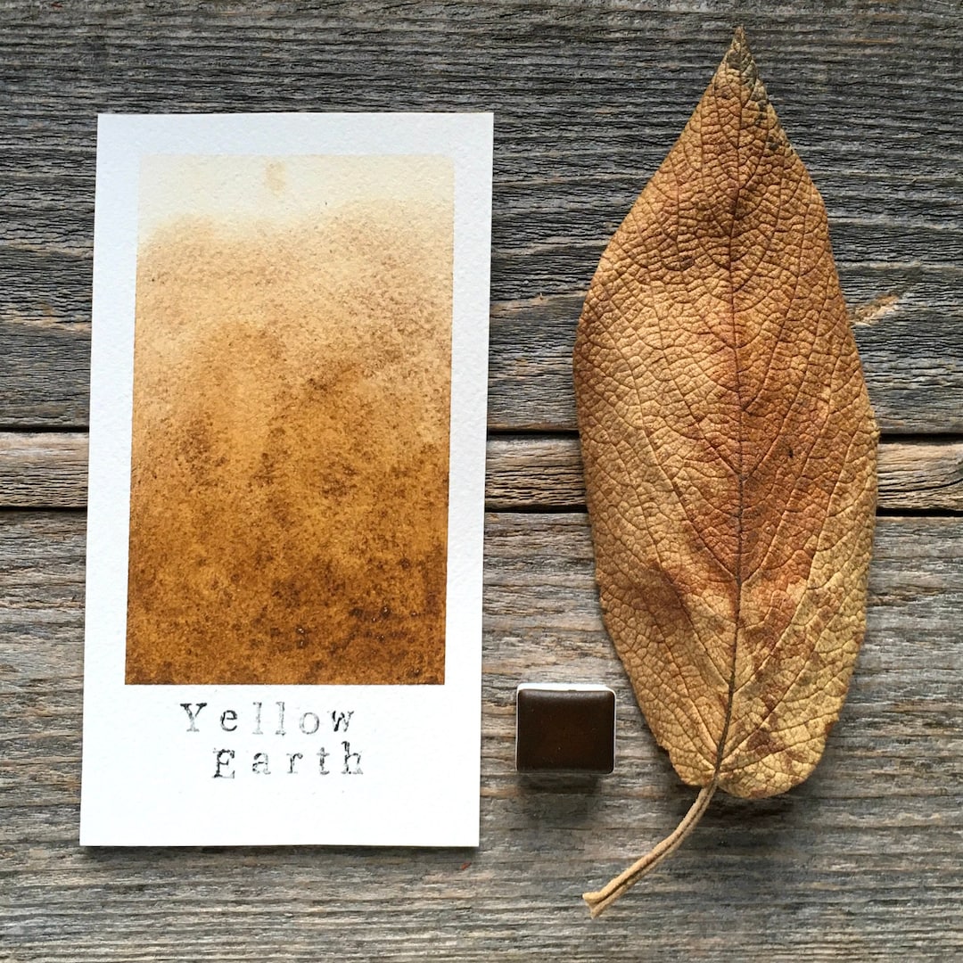 Handmade Watercolor - Yellow Earth - for Painting, Calligraphy, and ...