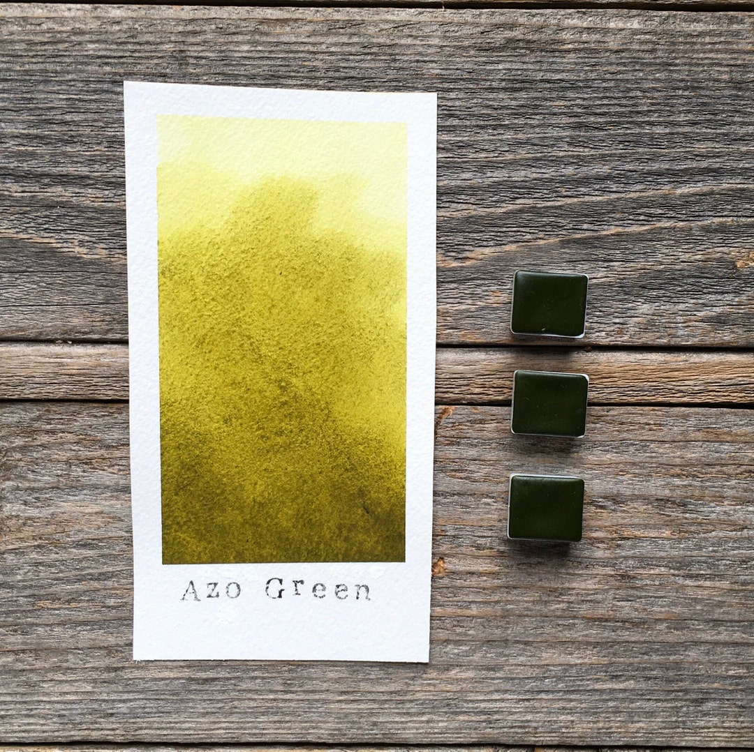 Handmade Watercolor - Azo Green - Convenience Color - for Painting ...