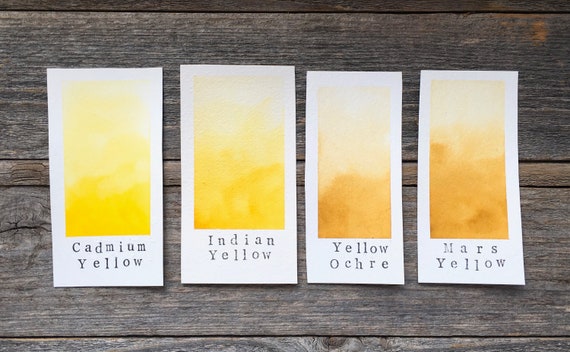 Indian Yellow Watercolor Paint