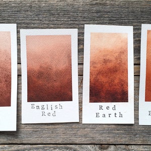 Handmade Watercolor - English Red - Granulating Red - for Painting ...