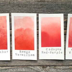 Handmade Watercolor - Rouge Vermillion - Red Pigment - for Painting ...