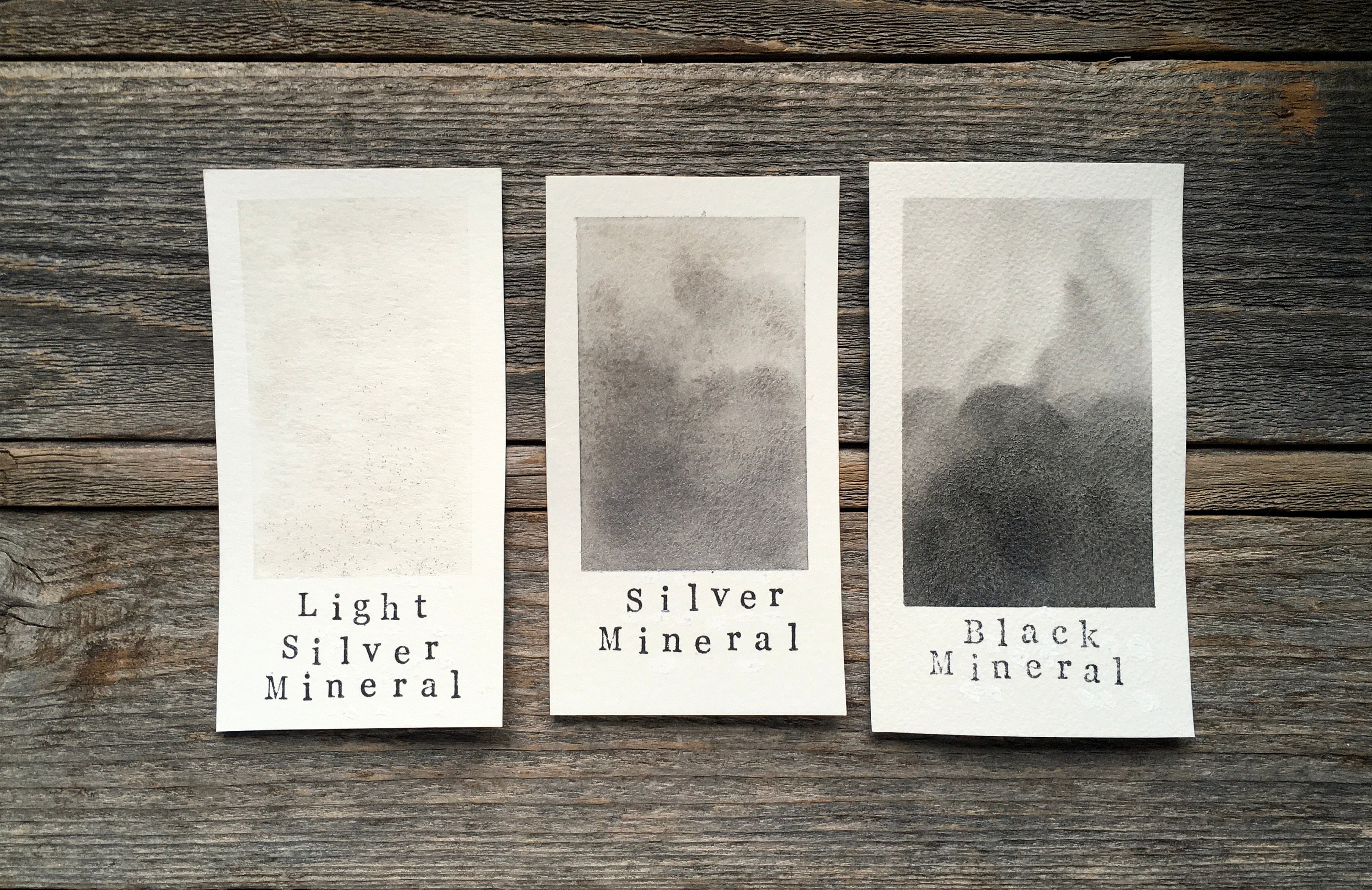 Handmade Watercolor Silver Gray Paint With Sparkles - Etsy