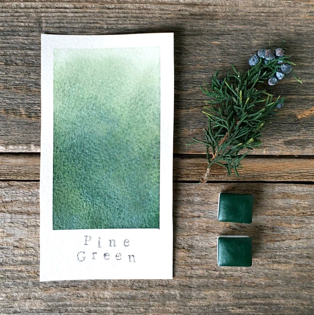 Handmade Watercolor With Sparkles - Pine Green - Non-toxic - for ...
