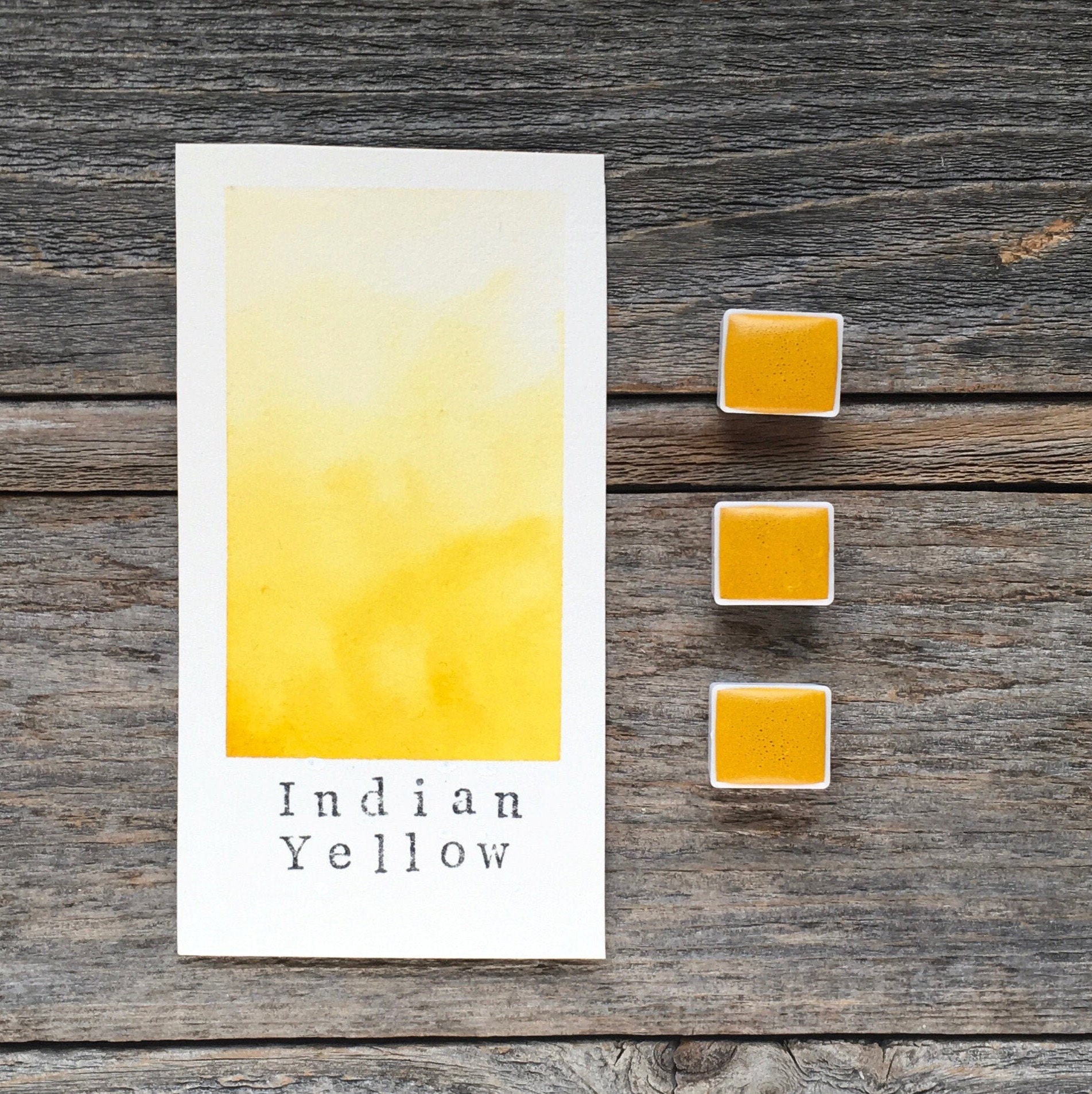 Indian Yellow Watercolor Paint