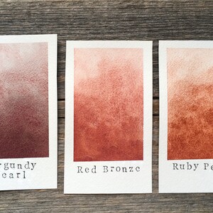 Handmade Watercolor - Red Bronze - Paint With Sparkles - Non-toxic ...
