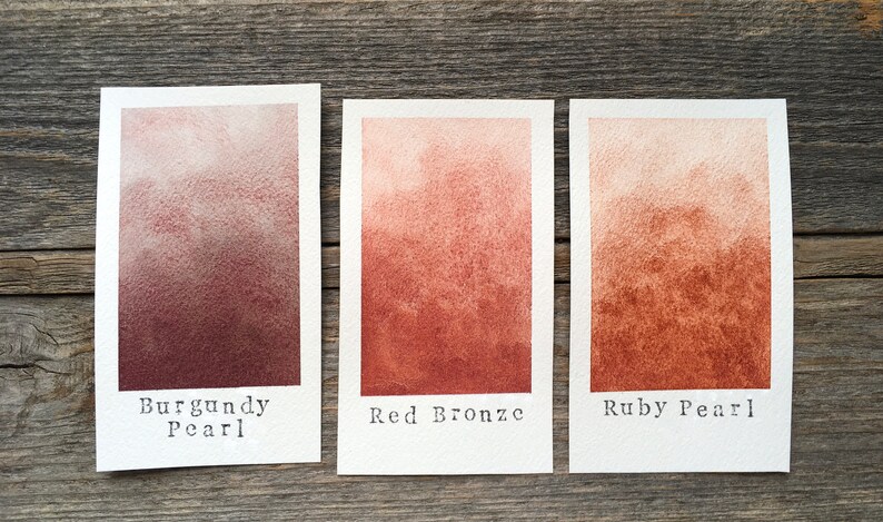 Handmade Watercolor - Red Bronze - Paint With Sparkles - Non-toxic ...