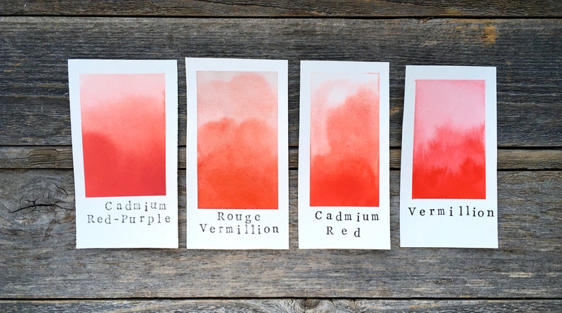 Handmade Watercolor - Rouge Vermillion - Red Pigment - for Painting ...