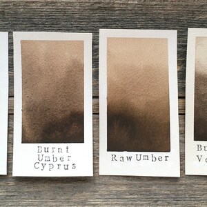 Handmade Watercolor - Burnt Umber Cyprus - Warm Brown - for Painting ...