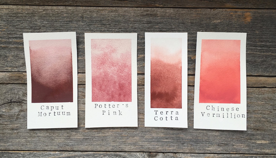 Handmade Watercolor Potter's Pink for Painting | Etsy
