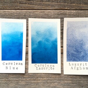 Handmade Watercolor - Cerulean Lazurite - Convenience Color - Blue ...