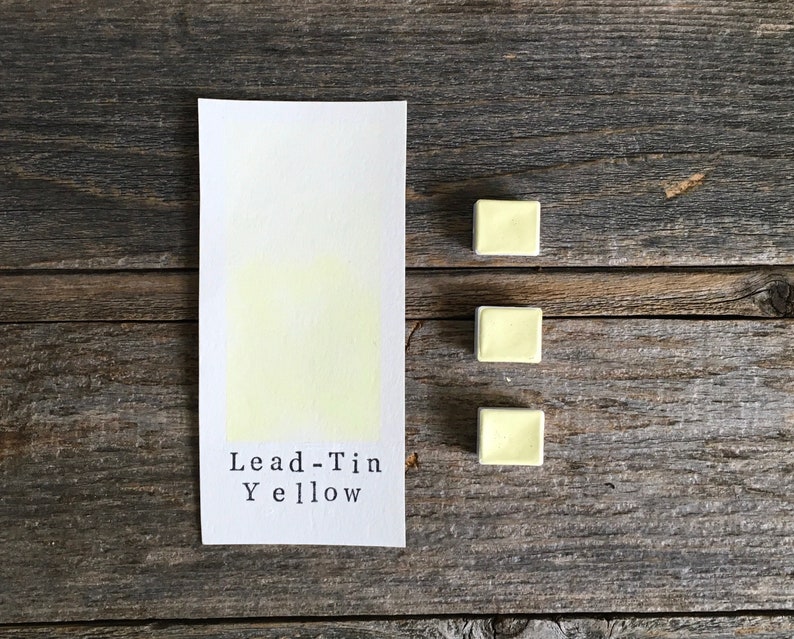 Handmade Watercolor Lead Tin Yellow for Painting - Etsy