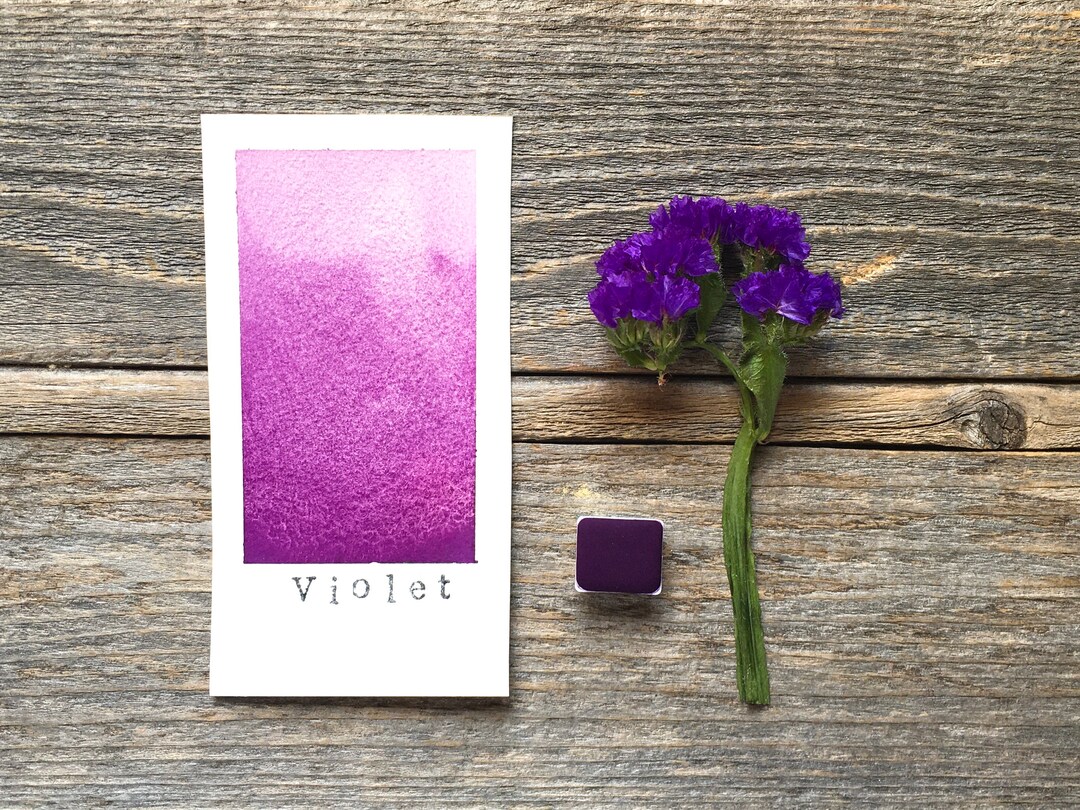Handmade Watercolor - Violet Watercolor - for Painting, Calligraphy ...
