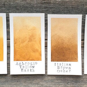 Handmade Watercolor - Italian Yellow Earth - for Painting, Calligraphy ...