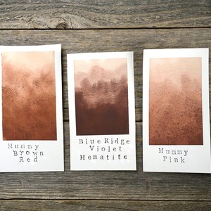 Handmade Watercolor - Mummy Pink - Granulating Brown-red - for Painting ...