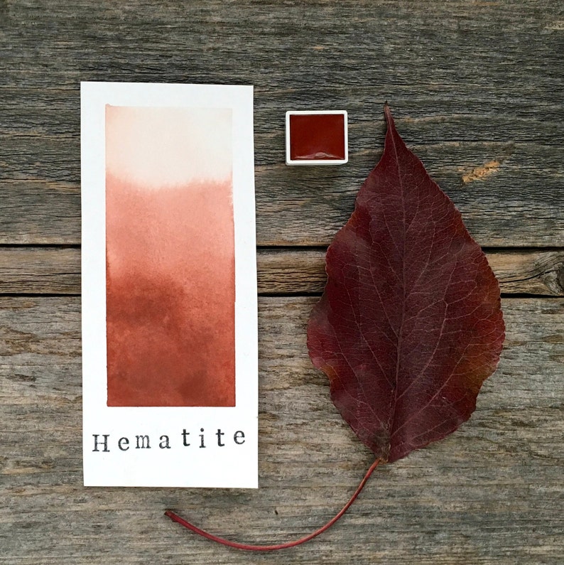Handmade Watercolor - Hematite - Indian Red - Maroon Red - for Painting ...