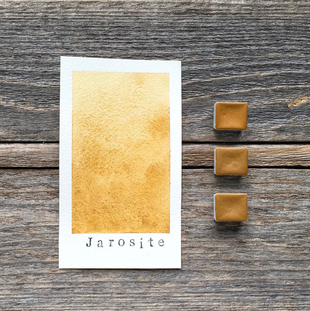 Handmade Watercolor - Jarosite - Mineral Pigment - for Painting ...