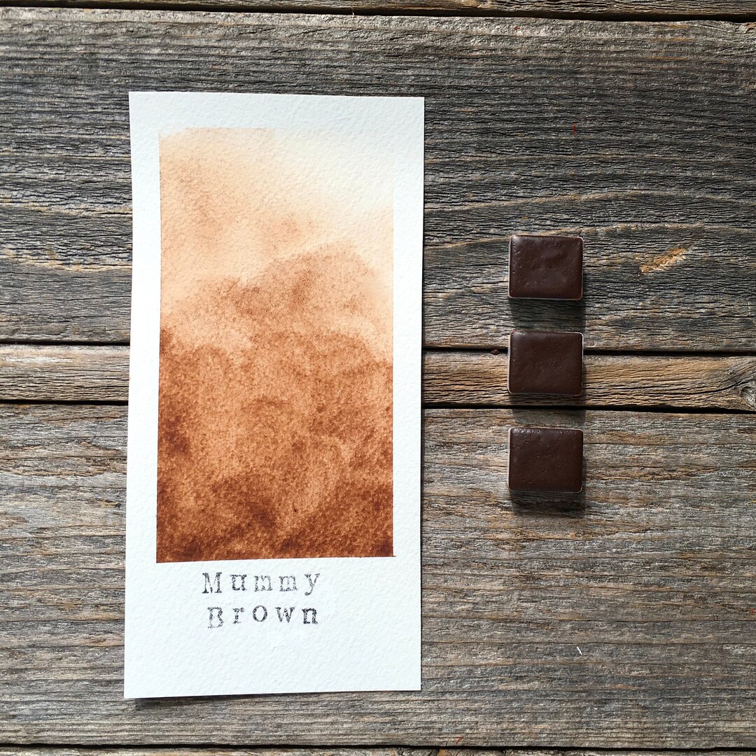 Handmade Watercolor - Mummy Brown - Light Warm Brown - for Painting ...