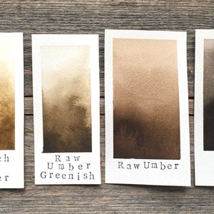 Handmade Watercolor - Raw Umber - Brown - for Painting, Calligraphy ...