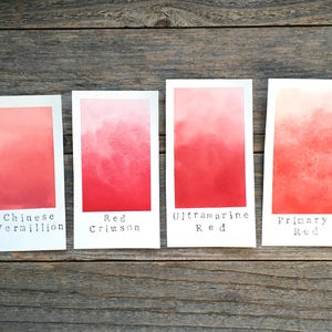 Handmade Watercolor - Chinese Vermillion - Opaque Watercolor - for ...