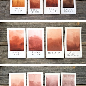 Handmade Watercolor - Red Earth - Rusty Red - for Painting, Calligraphy ...