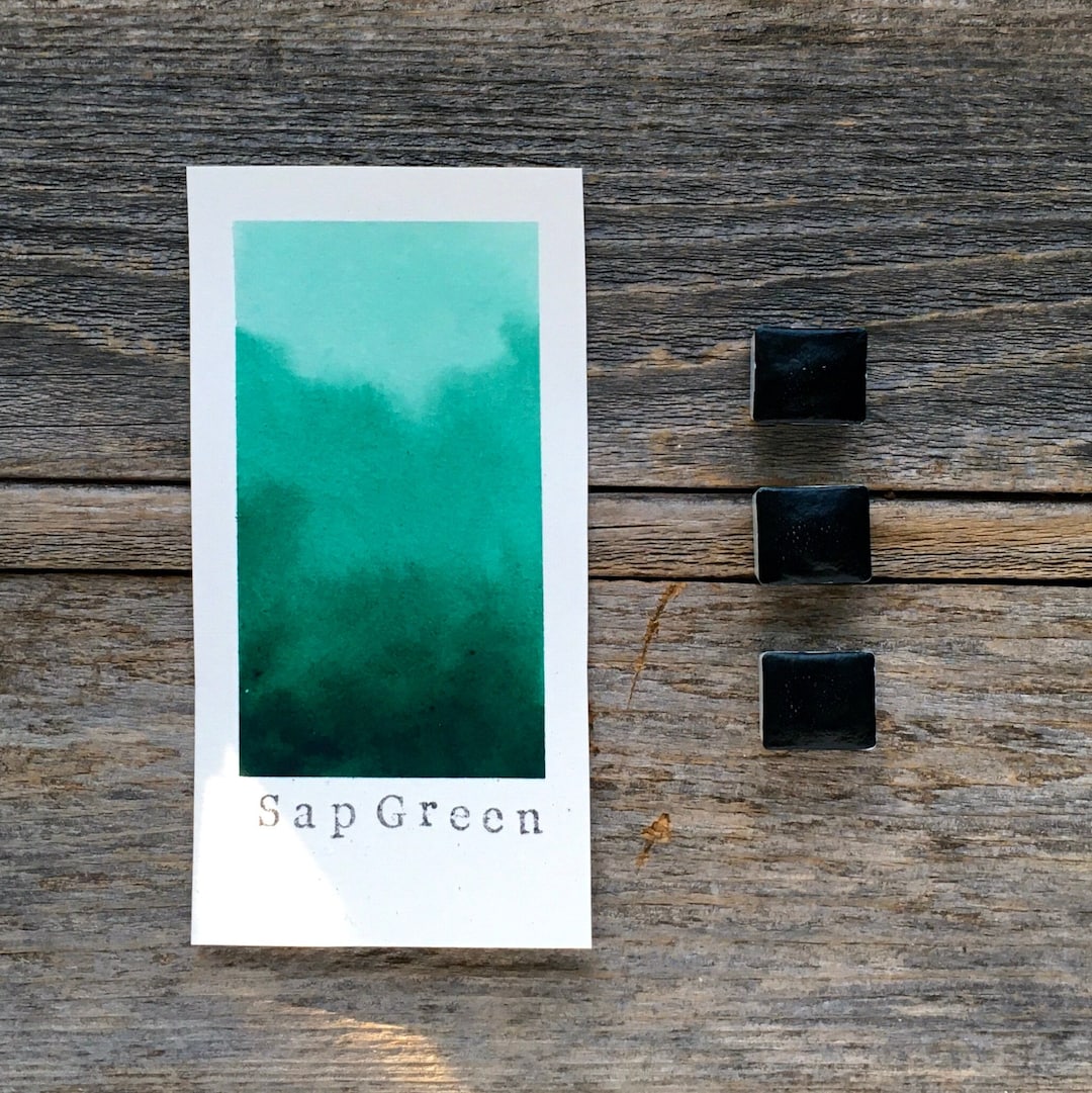 Handmade Watercolor - Sap Green - Genuine Pigment - for Painting ...