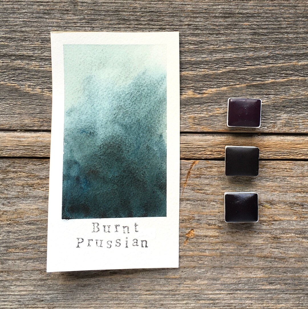 Handmade Watercolor - Burnt Prussian - Convenience Color - for Painting ...