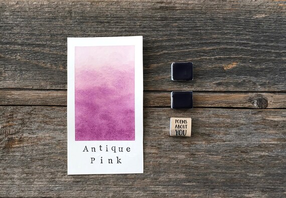 Handmade Watercolor Antique Pink for Painting | Etsy