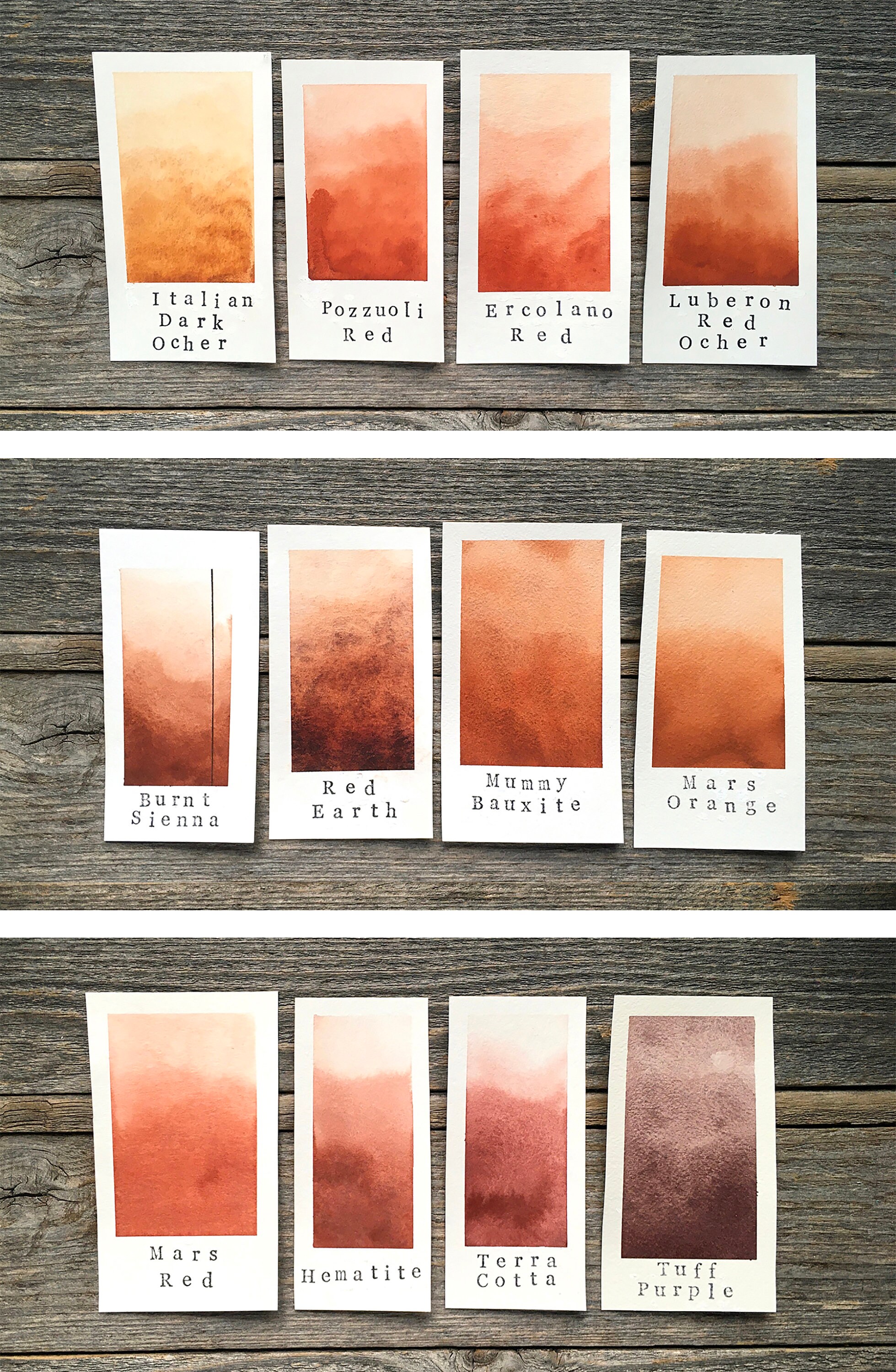 Handmade Watercolor Ercolano Red for Painting - Etsy