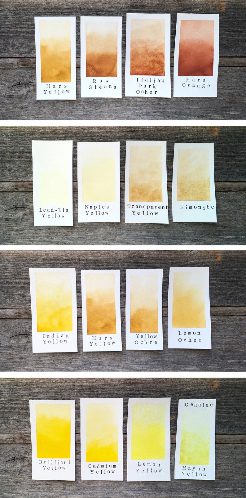 Handmade Watercolor Limonite Mineral Watercolor for | Etsy