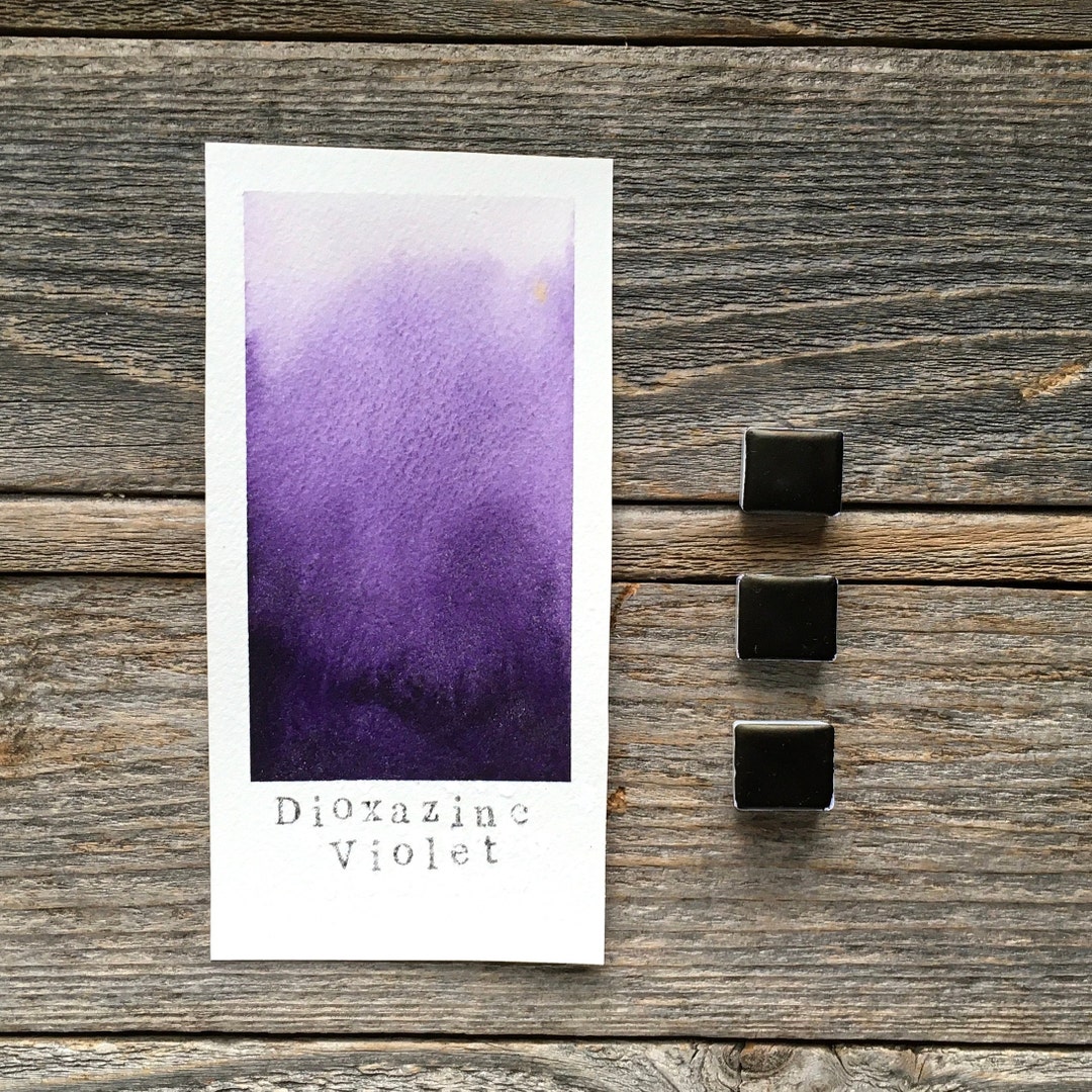 Handmade Watercolor - Dioxazine Violet - for Painting, Calligraphy, and ...
