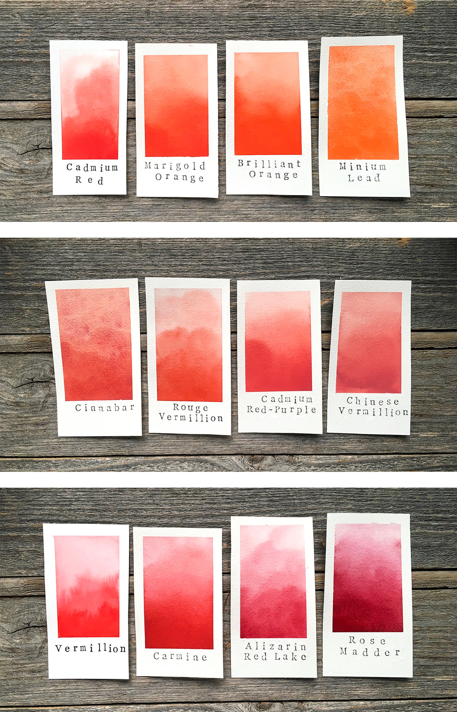 Handmade Watercolor Rouge Vermillion Red Pigment for - Etsy