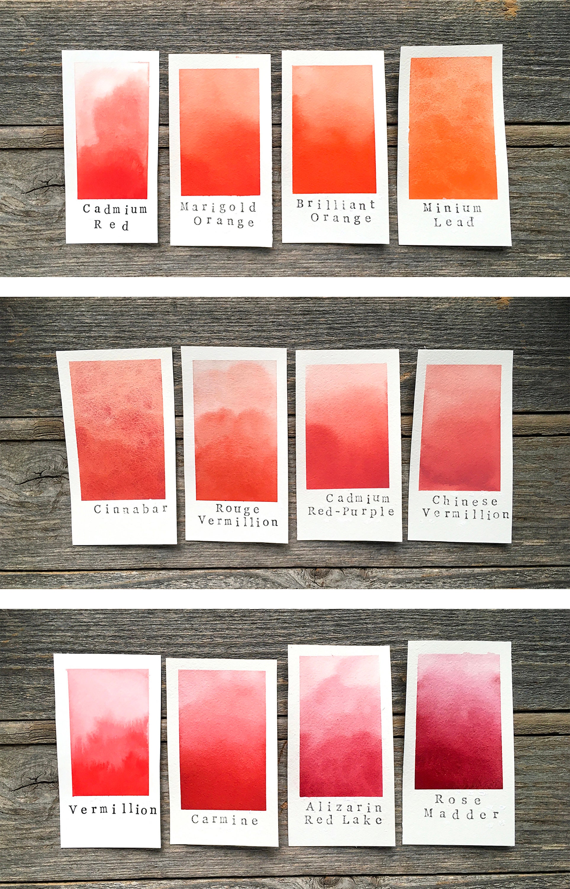 Handmade Watercolor Rouge Vermillion Red Pigment for - Etsy