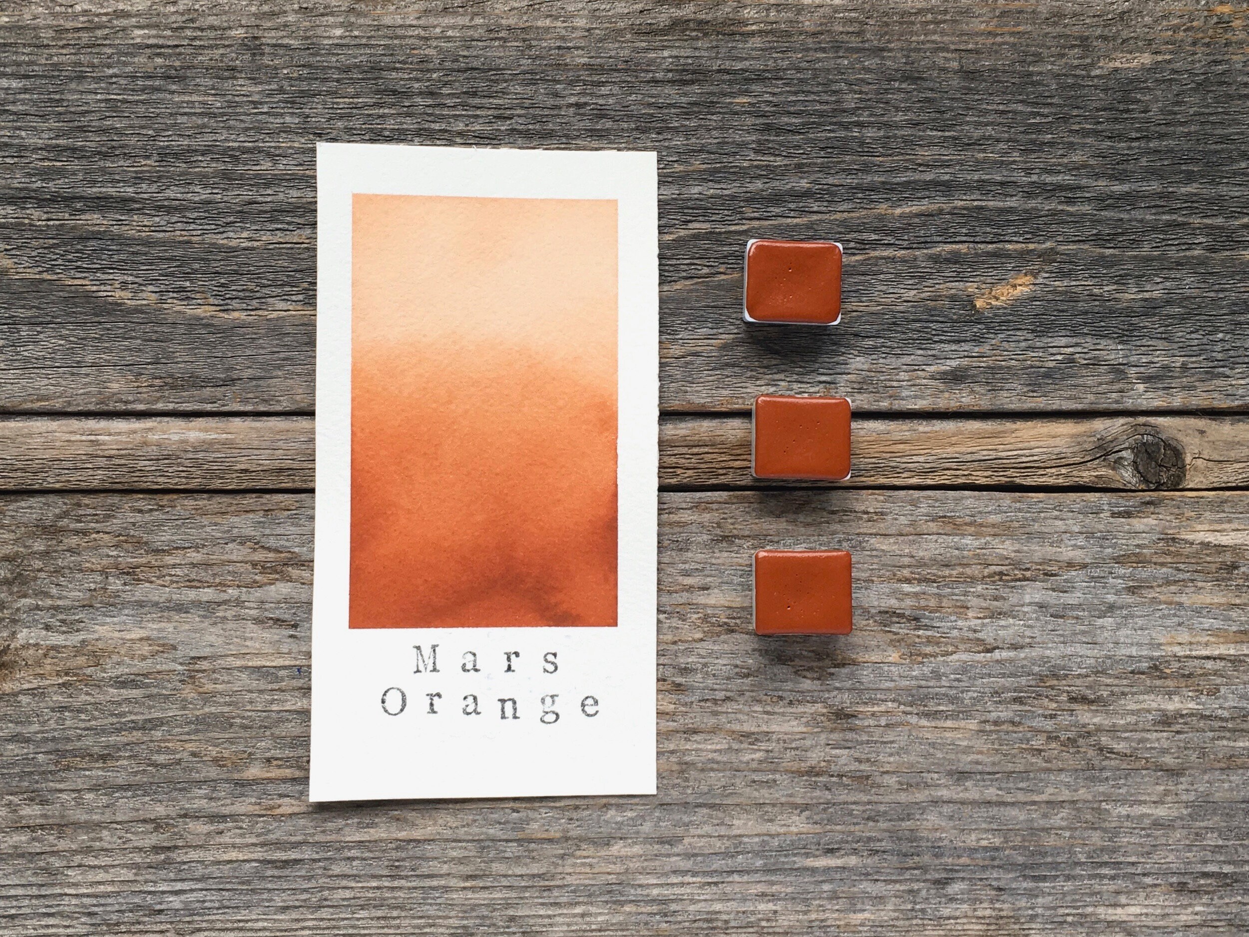 Handmade Watercolor Mars Orange for Painting Calligraphy - Etsy
