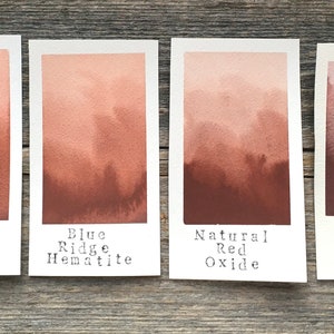 Handmade Watercolor - Blue Ridge Hematite - Indian Red - Maroon Red ...