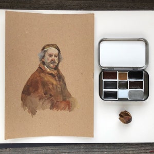 Handmade Watercolor - Indian Red - Watercolor - for Painting ...