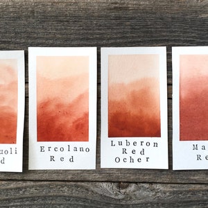 Handmade Watercolor Ercolano Red for Painting | Etsy