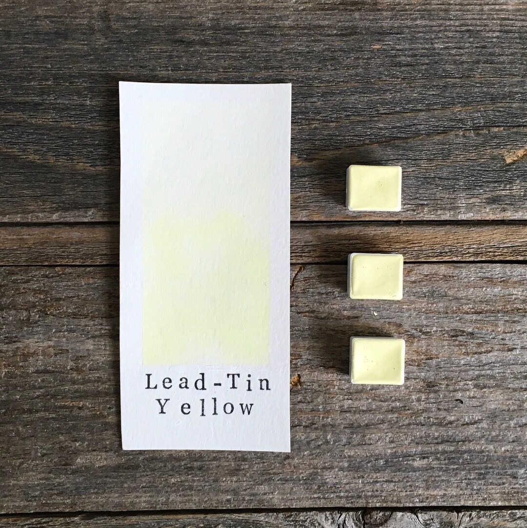 Handmade Watercolor - Lead Tin Yellow - for Painting, Calligraphy, and ...