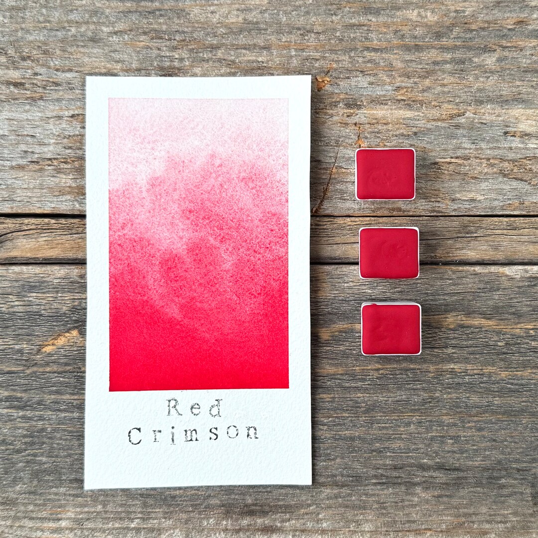 Handmade Watercolor - Crimson Red - for Painting, Calligraphy, and ...