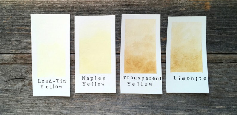 Handmade Watercolor - Lead Tin Yellow - for Painting, Calligraphy, and ...