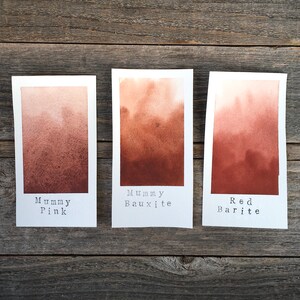 Handmade Watercolor - Mummy Pink - Granulating Brown-red - for Painting ...