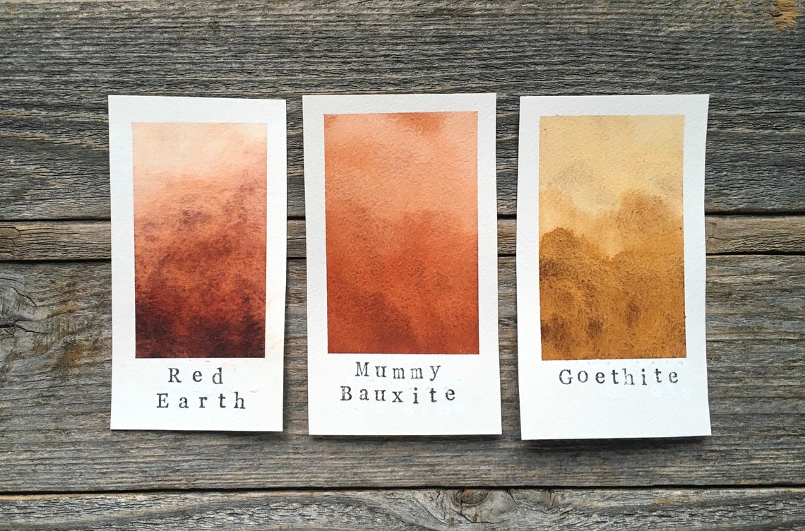 Handmade Watercolor Mummy Bauxite Mineral Watercolor for | Etsy