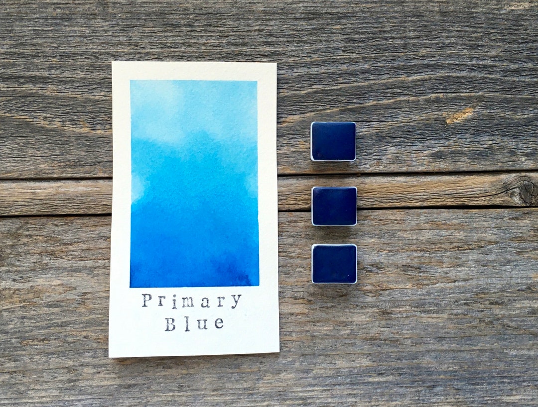 Handmade Watercolor - Primary Blue - Light Blue - for Painting ...