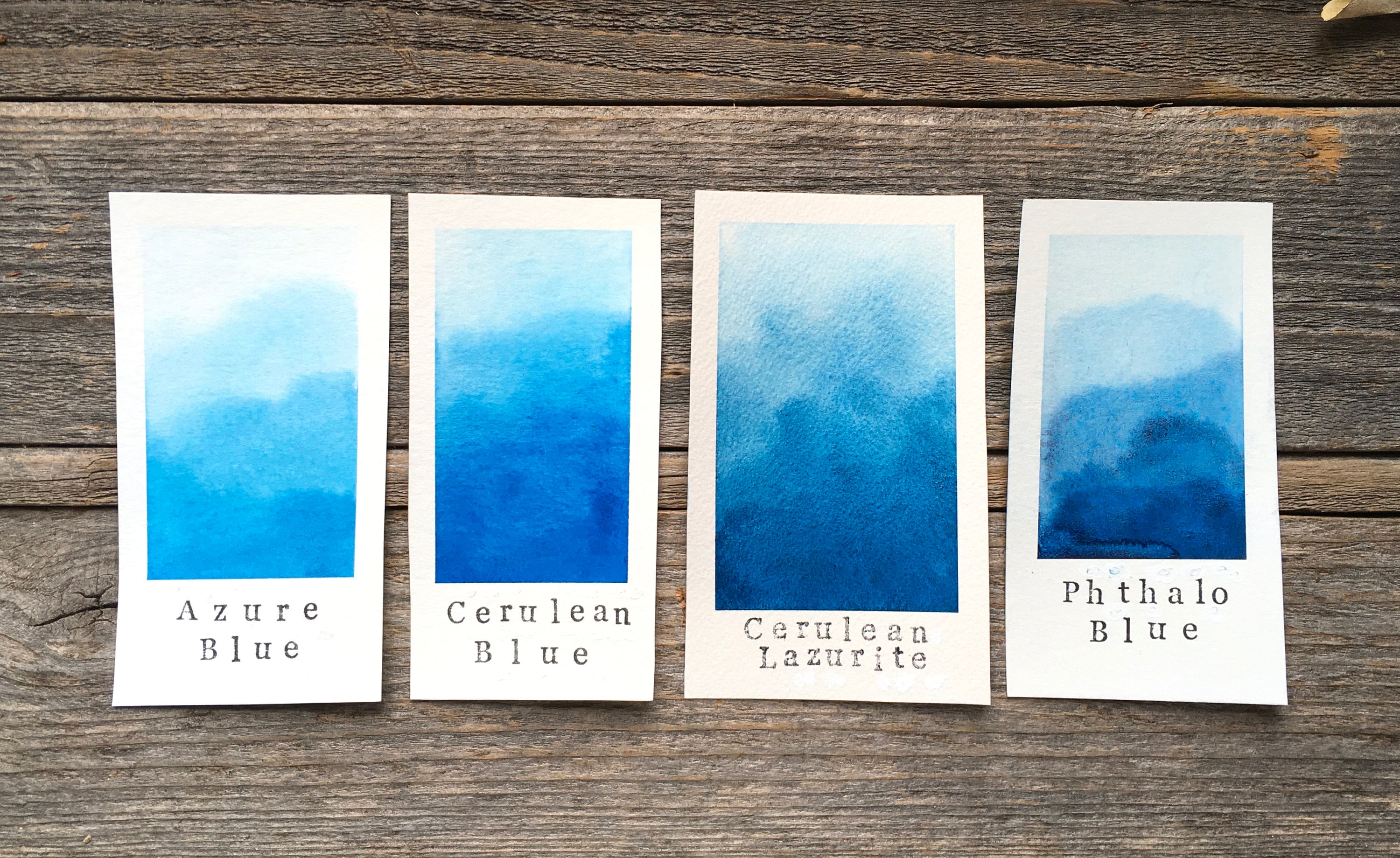 Handmade Watercolor - Cerulean Lazurite - Convenience Color - Blue ...