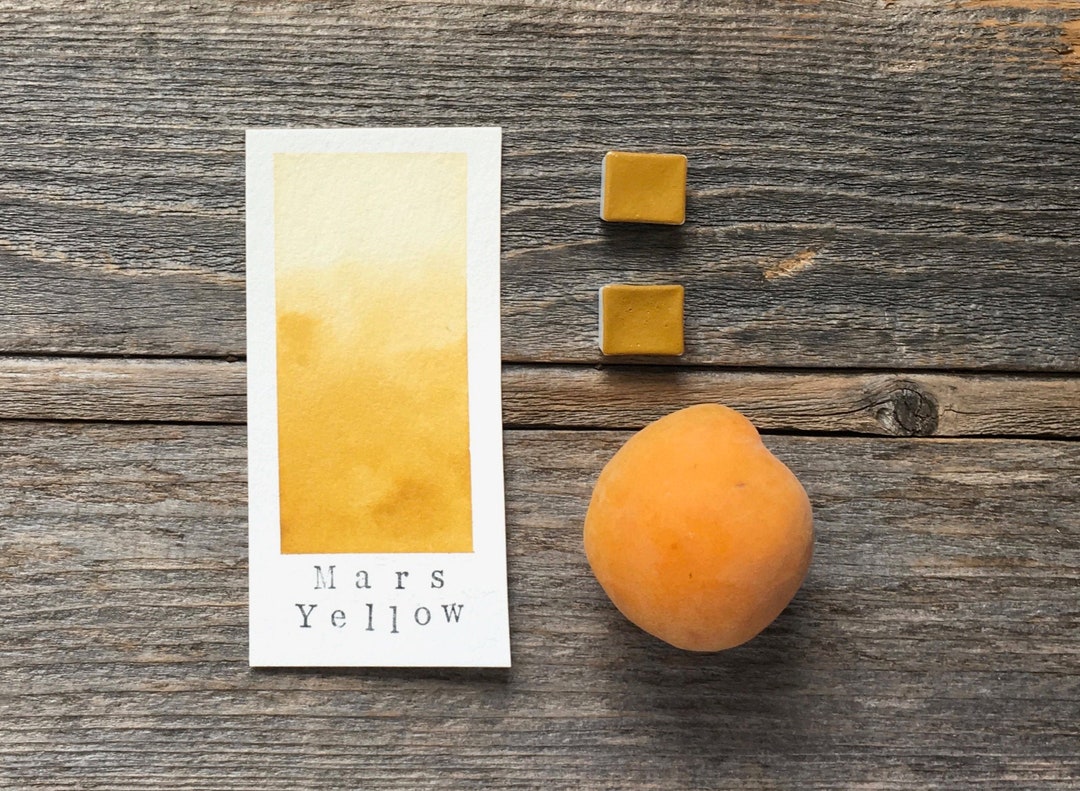 Handmade Watercolor Mars Yellow for Painting Calligraphy - Etsy