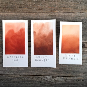 Handmade Watercolor Ercolano Red for Painting - Etsy