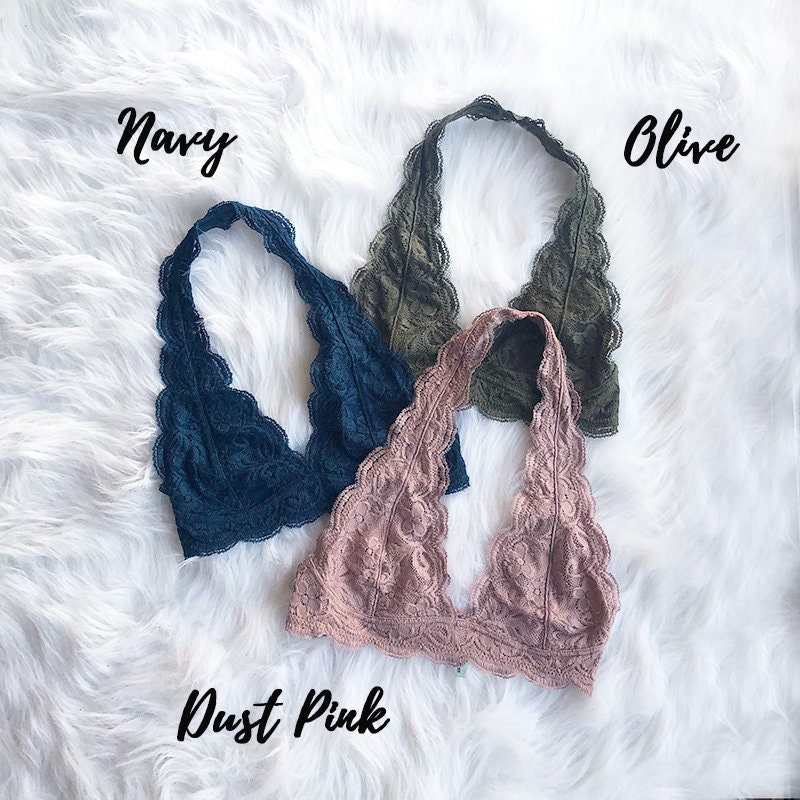 Lace Halter Bralette lace bralette halter bralette lace - Etsy 日本