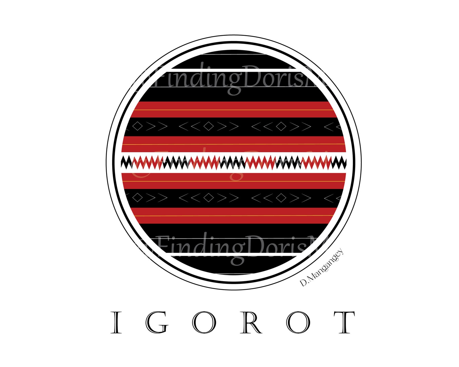 Igorot Tapis Sticker Ifugao Black - Etsy