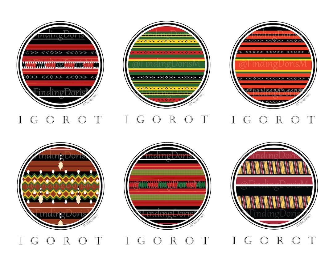 Igorot Tapis Sticker Set - Etsy