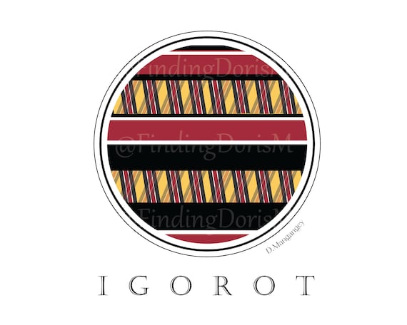 Igorot Tapis Sticker-benguet Pattern - Etsy