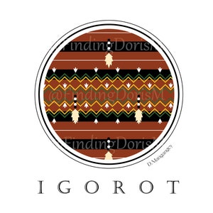 Igorot Tapis Sticker Set - Etsy
